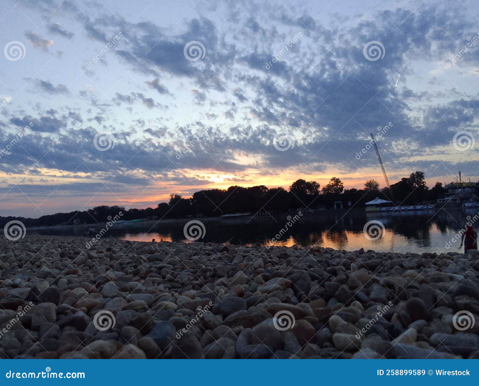 Golden Sunset Over the Harbor Stock Image - Image of summer, travel ...
