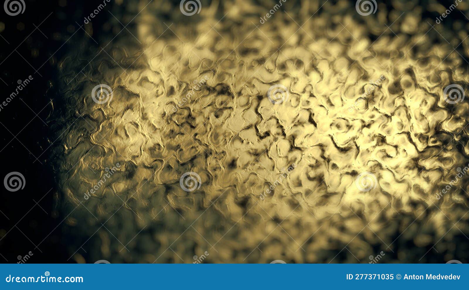 Golden Surface in Darkness, Biological Curves Forms - Abstract 3D ...