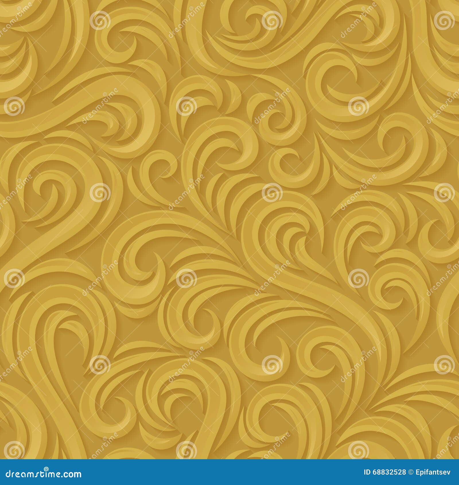 Swirl Seamless Pattern. Abstract Illusion Background. Vector ...