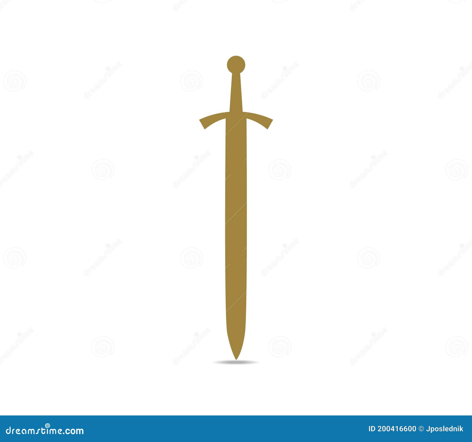 Golden Sword Royalty-Free Stock Photography | CartoonDealer.com #267599