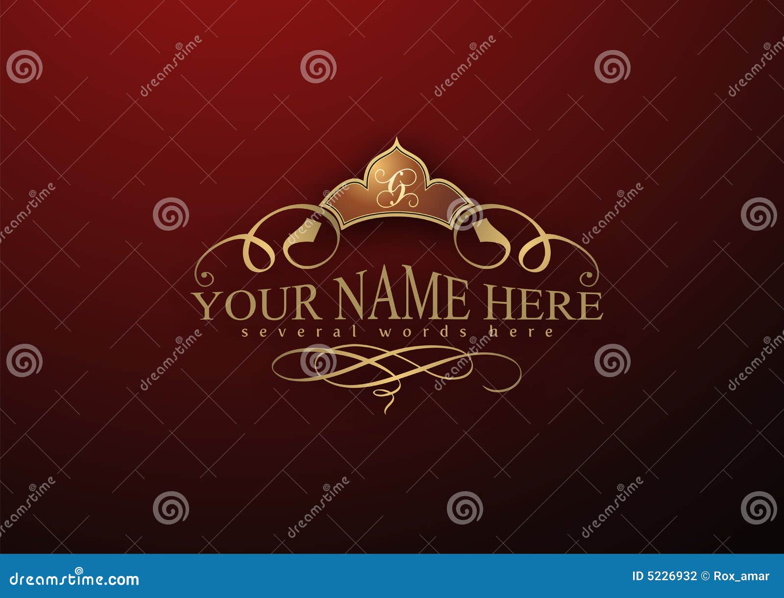 Golden symbol stock vector. Illustration of decor, modern - 5226932