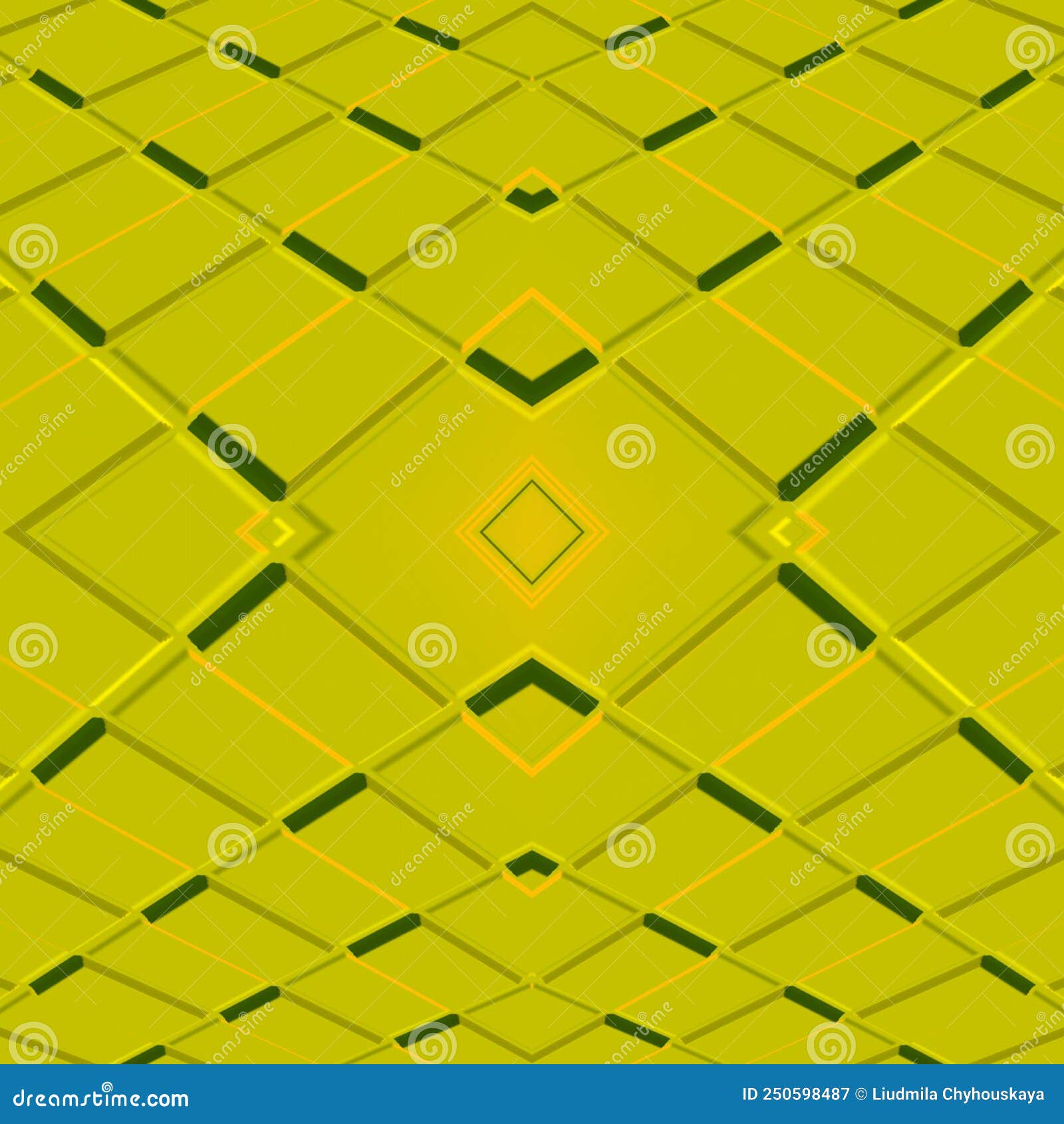 Golden Symmetrical Seamless Texture with Rectangular Tiles Arranged ...
