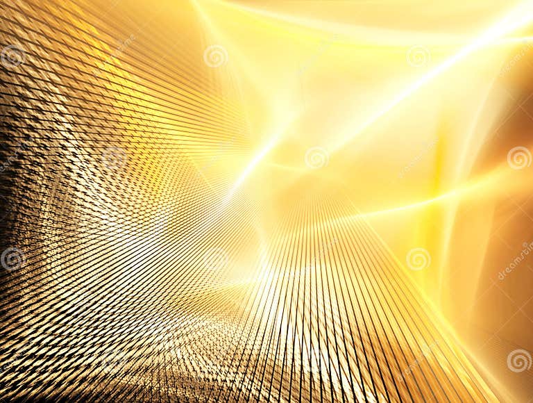 Golden Technology Background Stock Illustration - Illustration of ...
