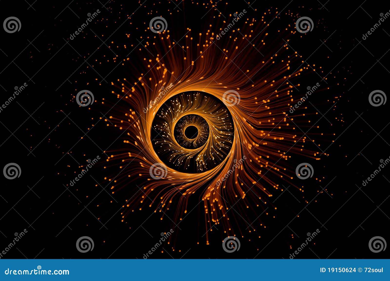 Golden Telecommunications Illusion Stock Photo - Image of black, data ...