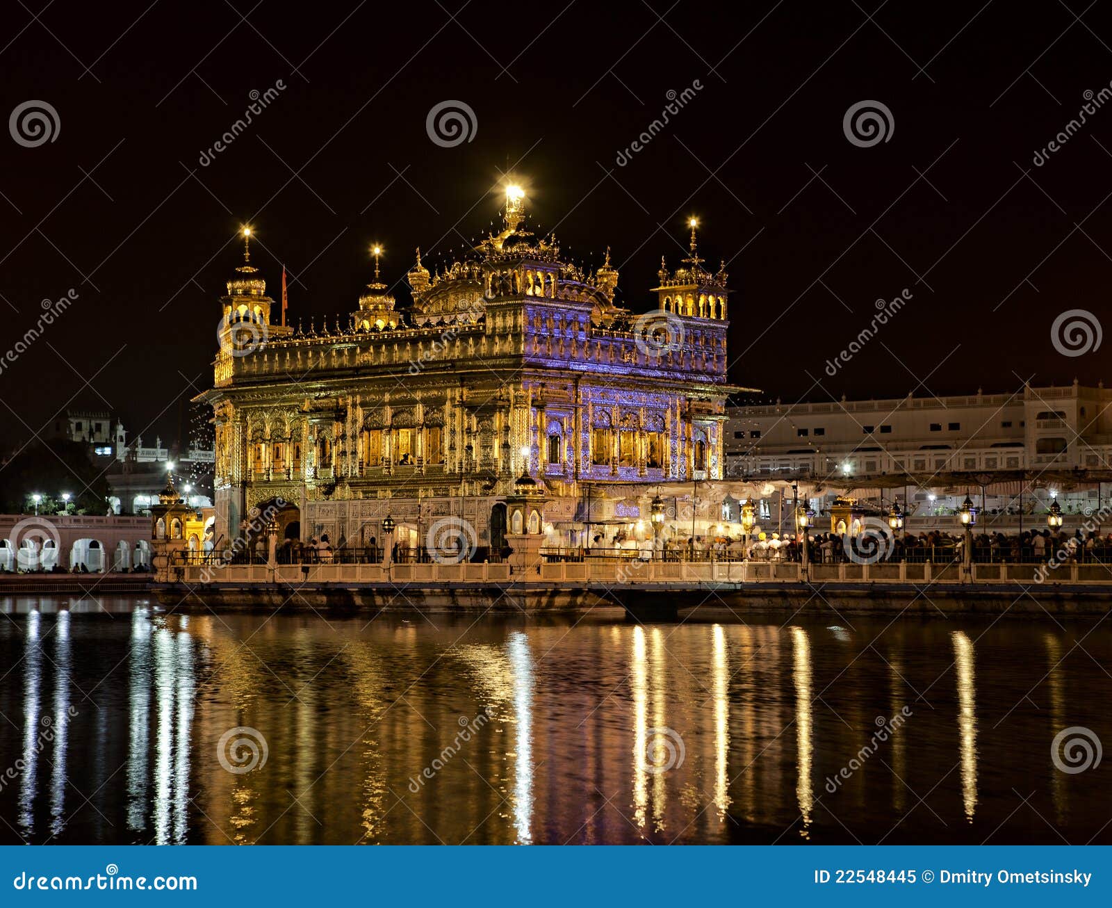 Golden Temple At Night Wallpaper