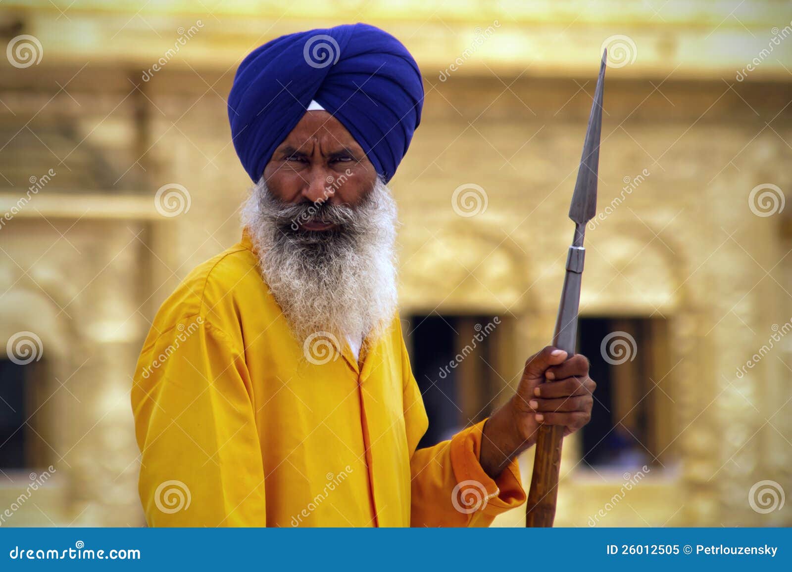 Golden Temple guard editorial image. Image of turban - 26012505