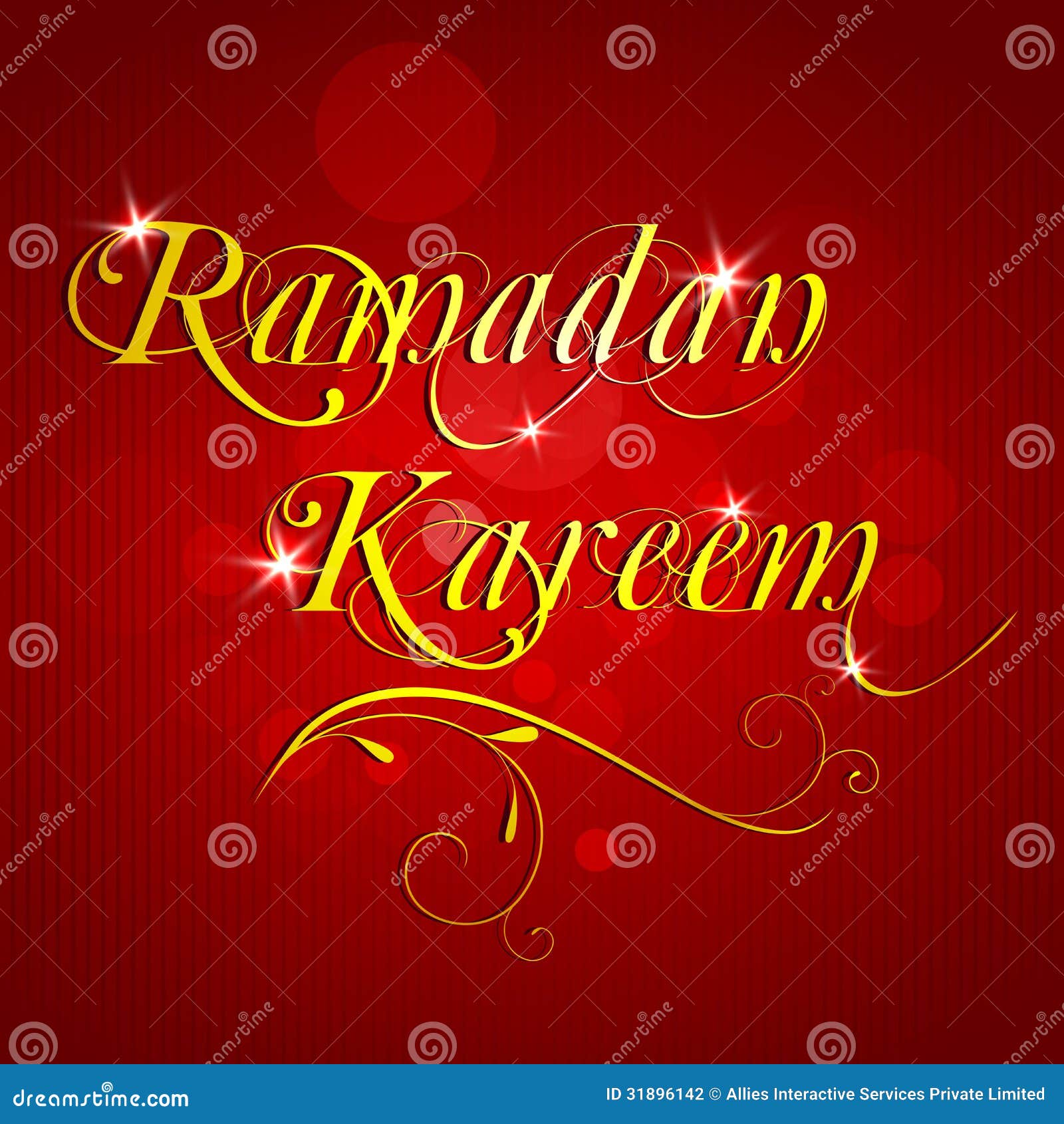 Golden text Ramdan Kareem stock illustration. Illustration of golden ...