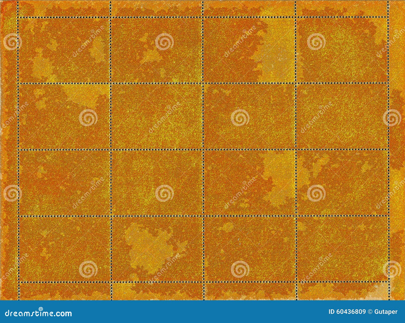 Golden Texture Postage Stamps Stock Image - Image of postage, print ...