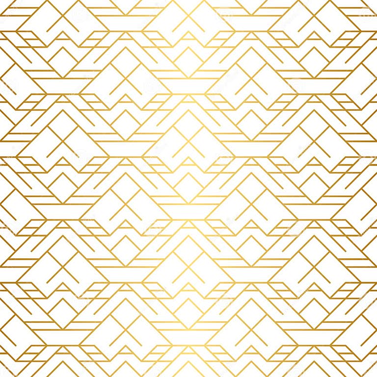 Golden Texture. Seamless Geometric Pattern. Golden Background Stock ...