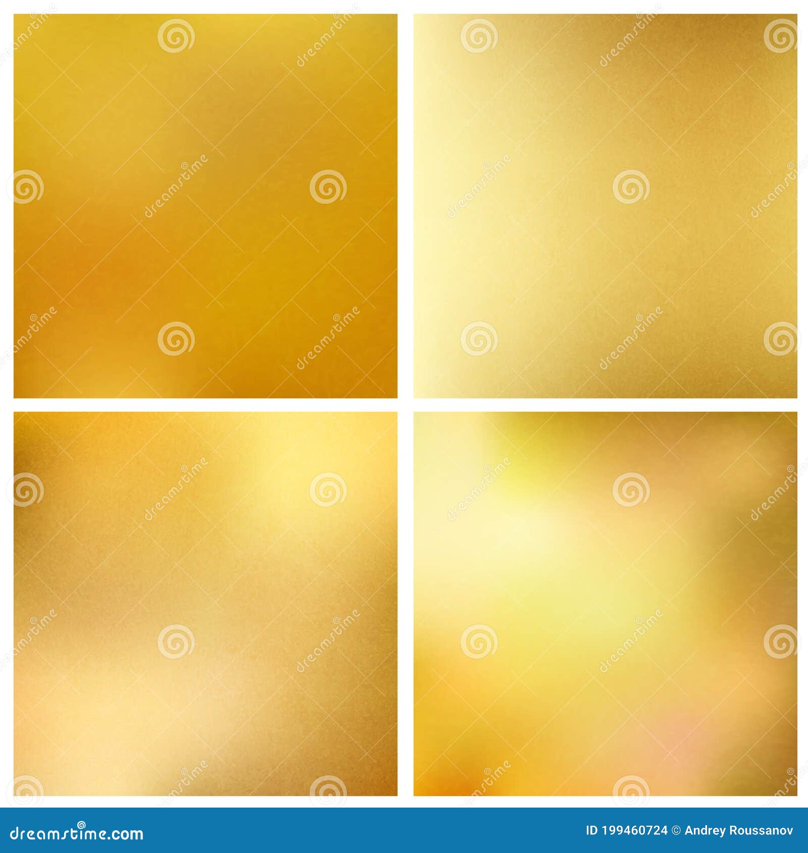 Golden Textured Square Backgrounds. Vector Stock Vector - Illustration ...