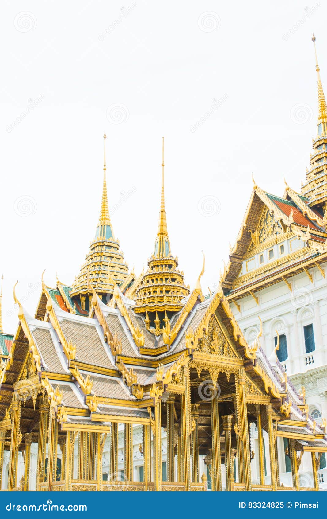 Golden Thai architecture stock image. Image of grand - 83324825