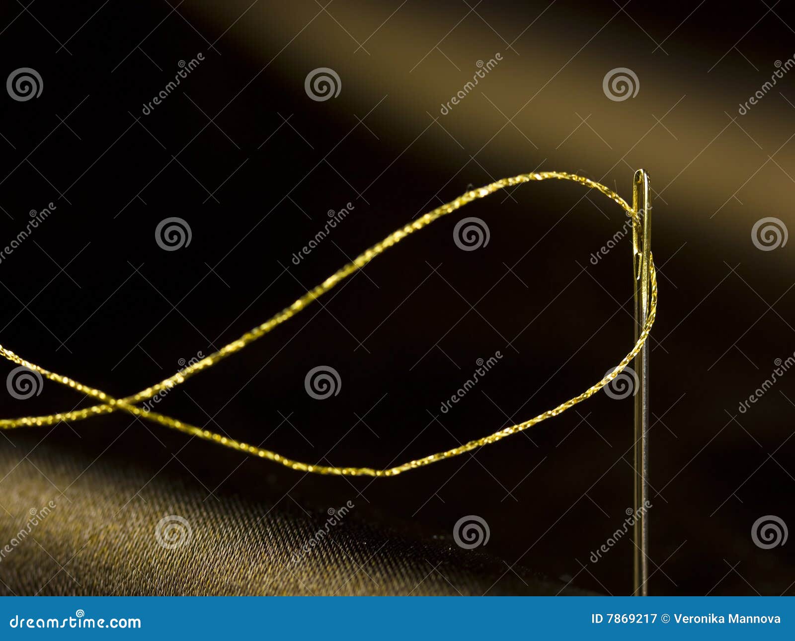 Golden thread stock image. Image of dressmaking, housework - 7869217