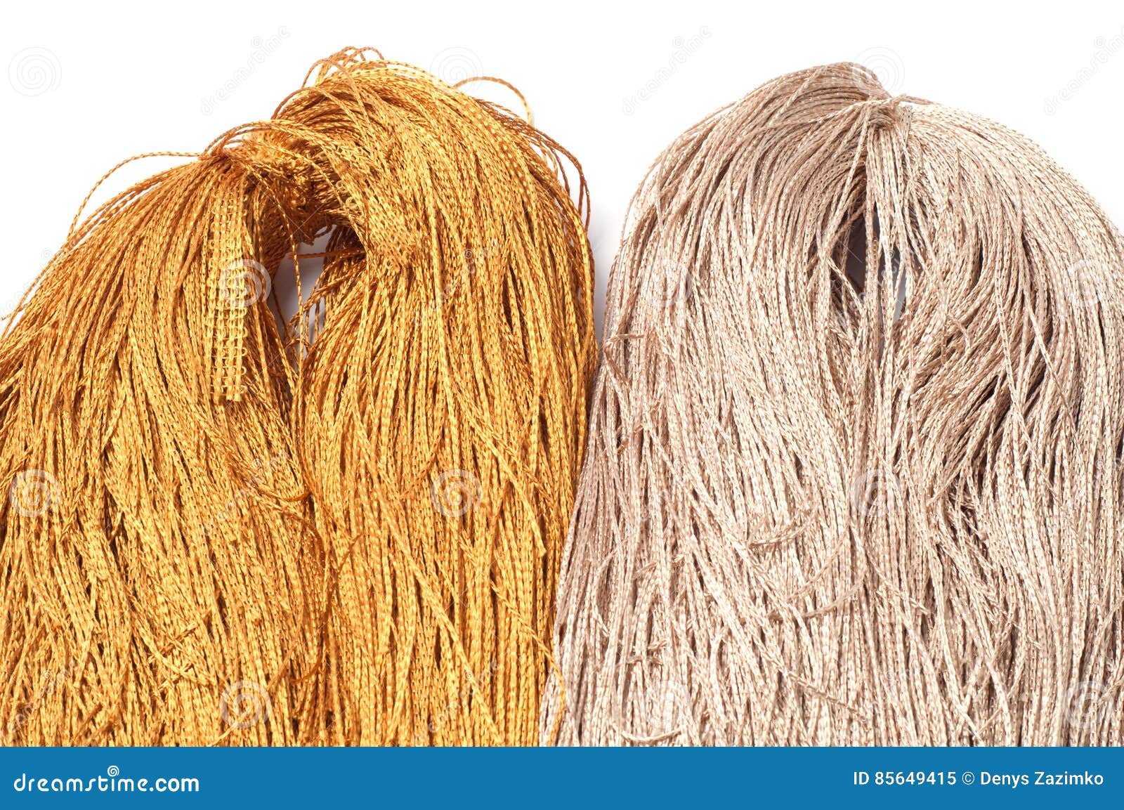 Golden thread stock image. Image of decoration, manufacture - 85649415