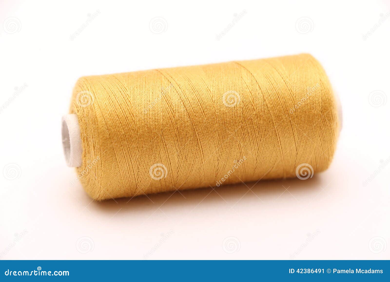 Golden Thread stock image. Image of yellow, string, white - 42386491