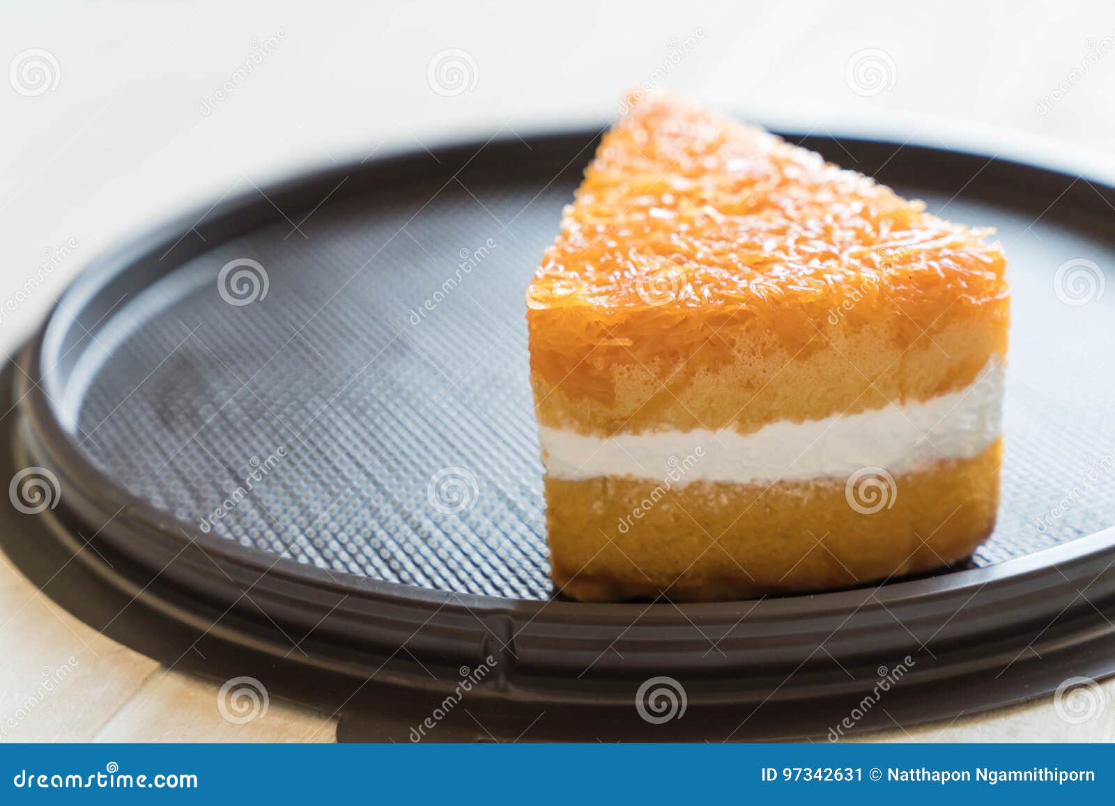 Golden threads cake stock image. Image of delicious, sweet - 97342631