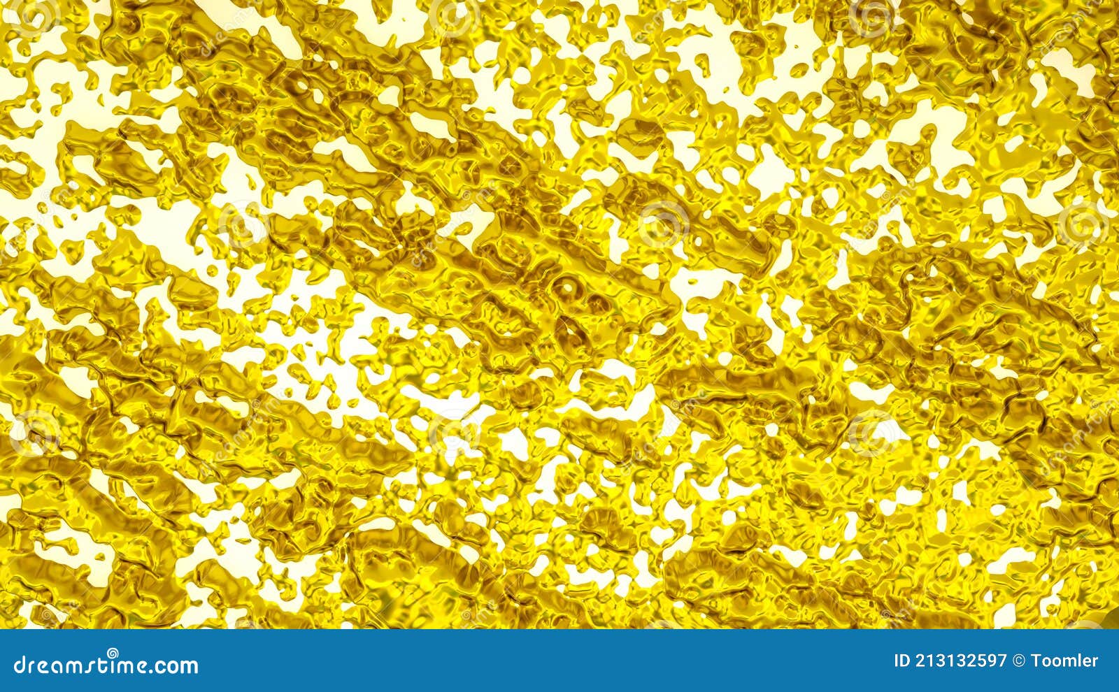 Golden Three-dimensional Spots on a White Background. 3d Render ...