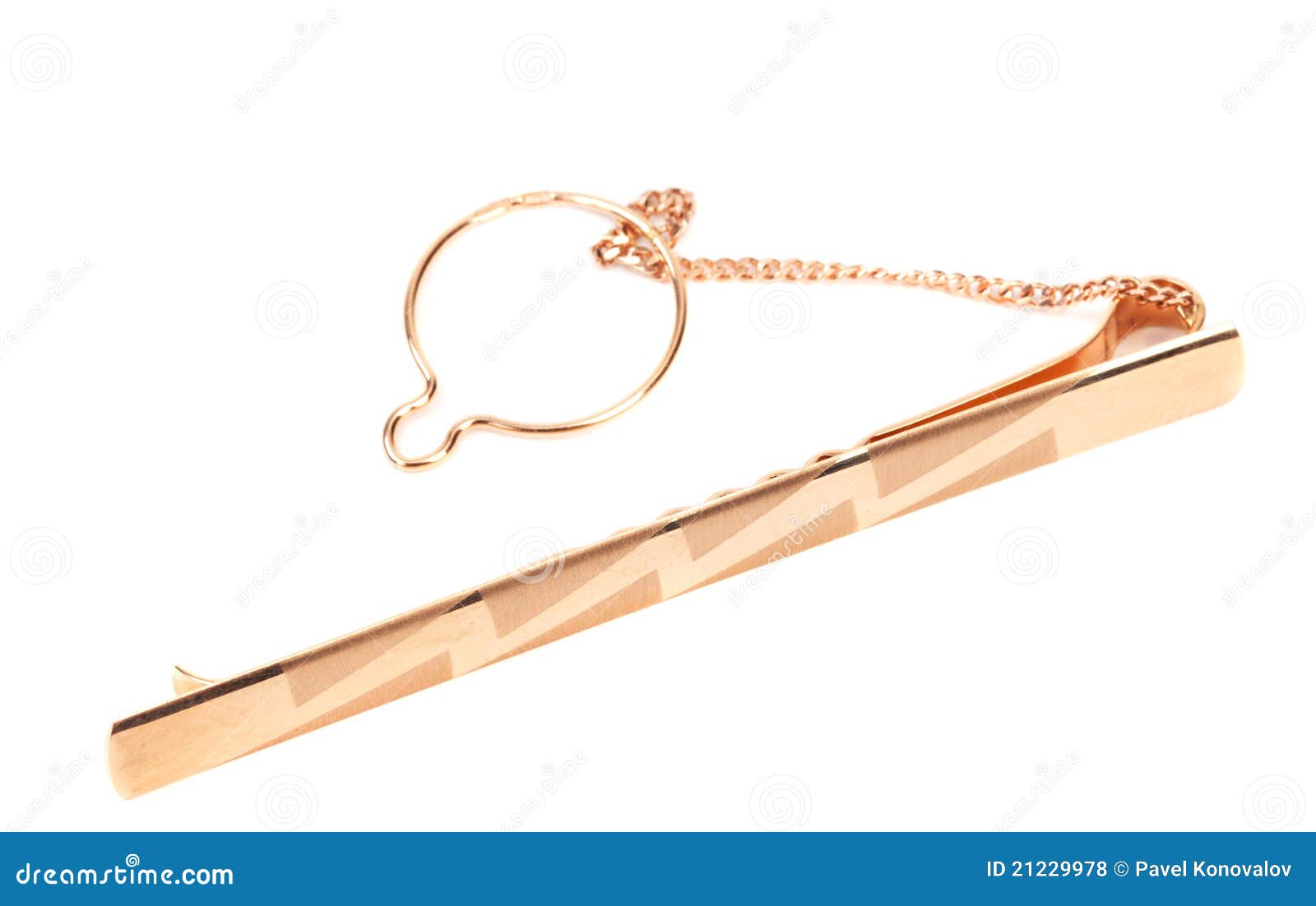 Golden tie pin stock photo. Image of isolated, closeup - 21229978