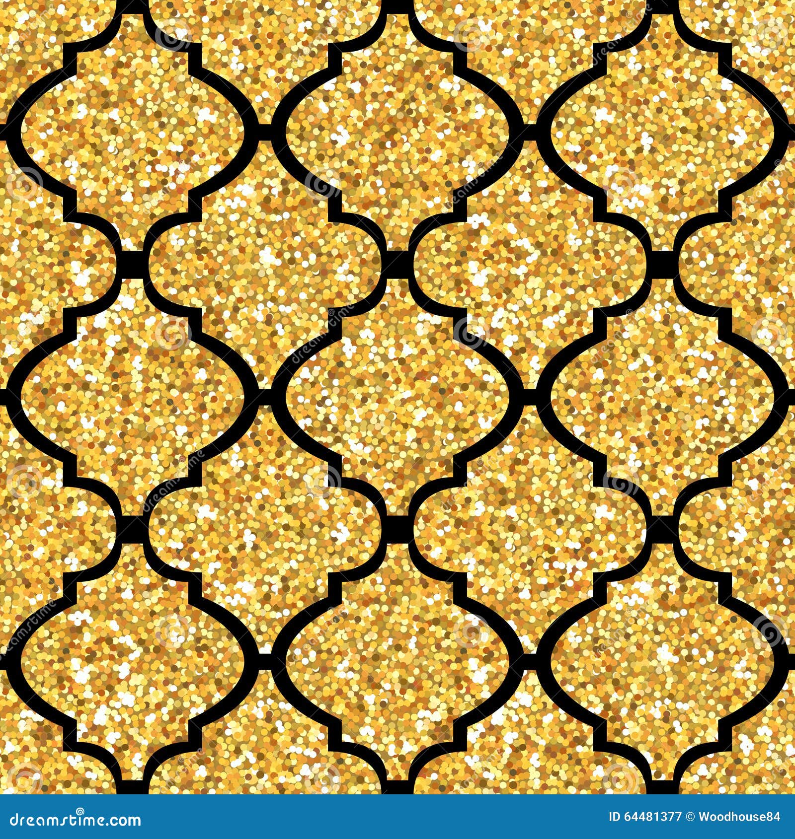 Golden Tile Marquetry Inlay Work Square Format Cartoon Vector ...