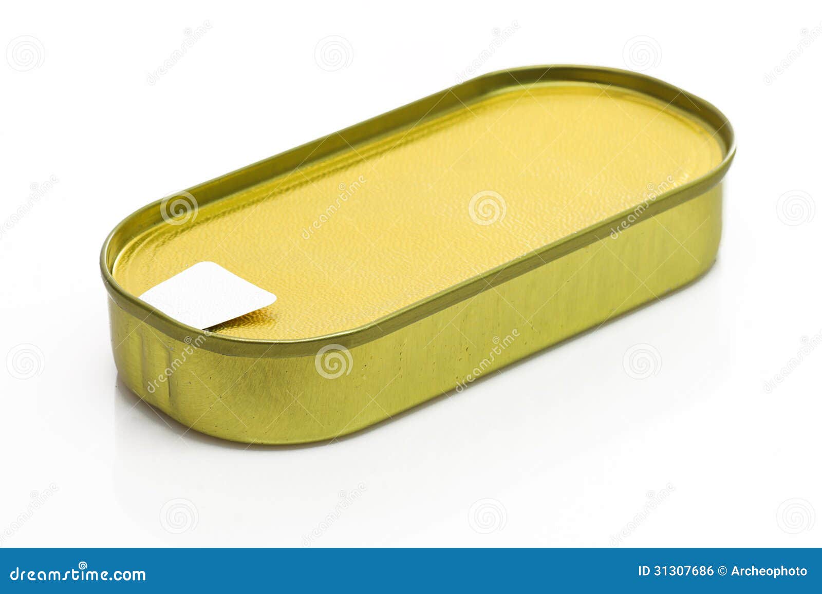 Golden tin can stock photo. Image of hermetic, full, metallic - 31307686