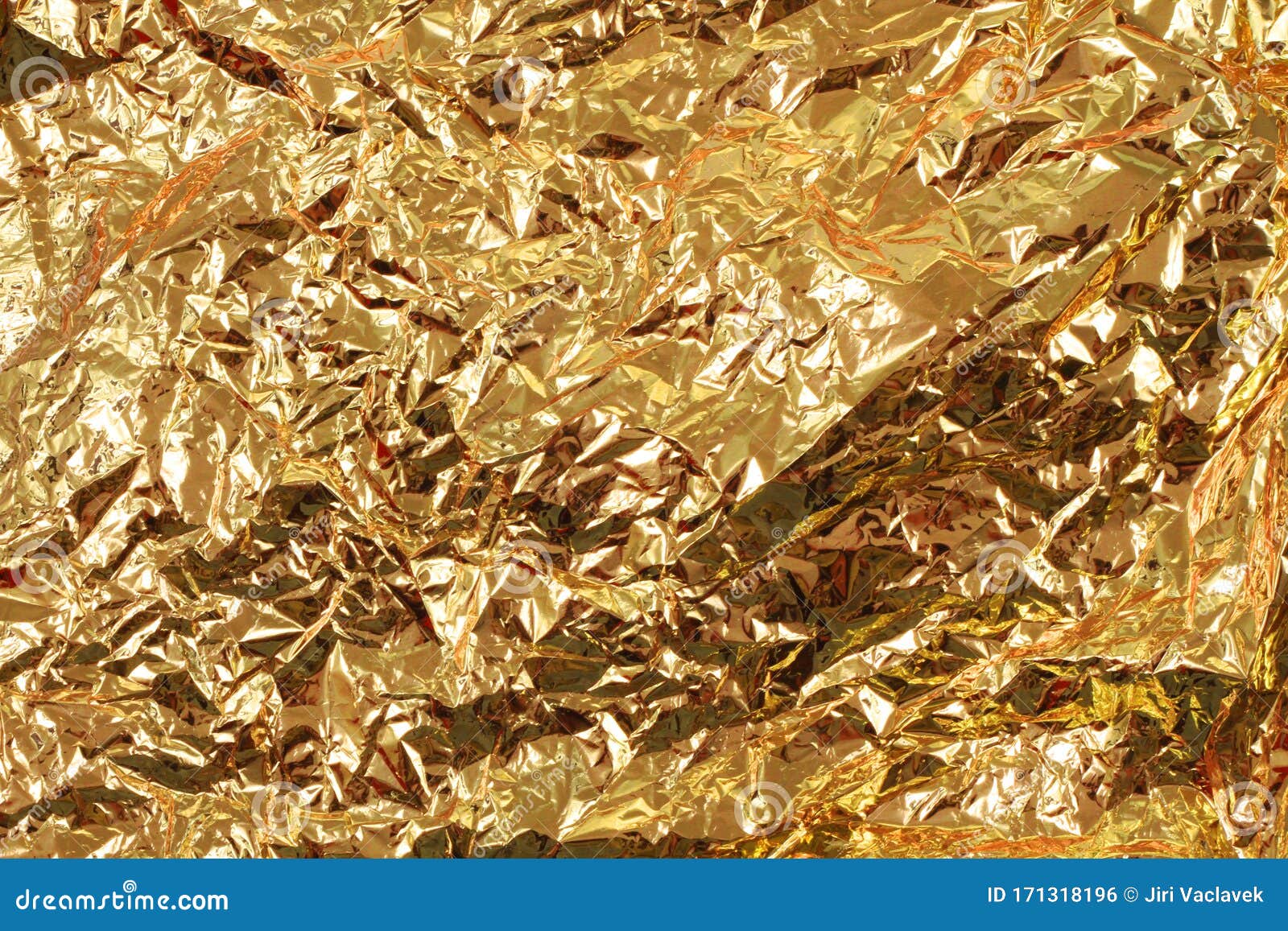 Golden Tinfoil Texture Stock Photography | CartoonDealer.com #171320684