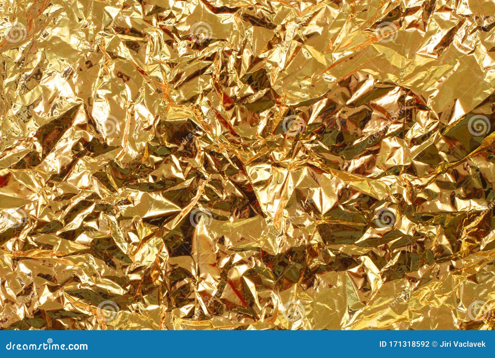 Golden tinfoil texture stock photo. Image of folded - 171318592