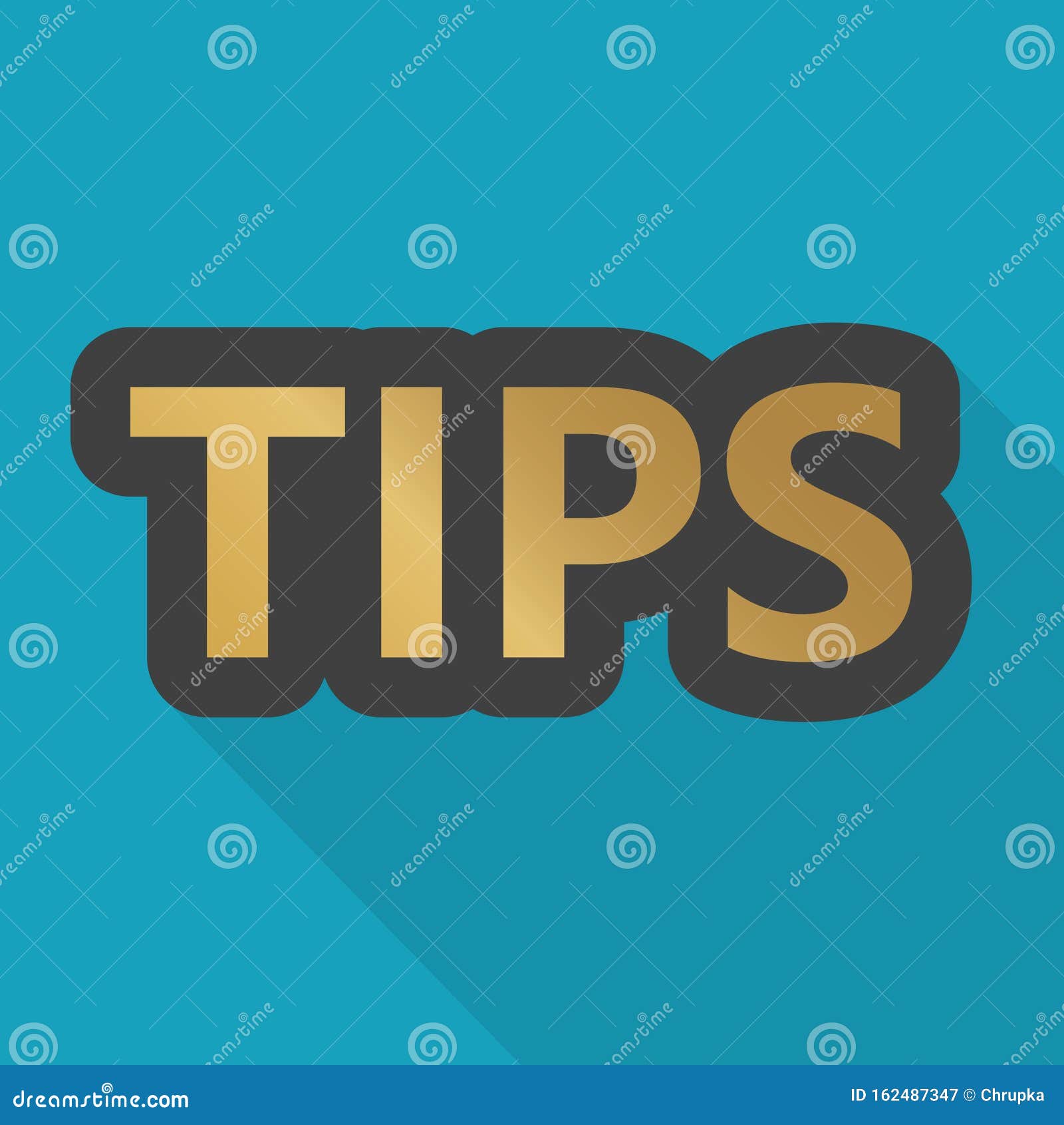 Golden tips word icon stock vector. Illustration of opinion - 162487347