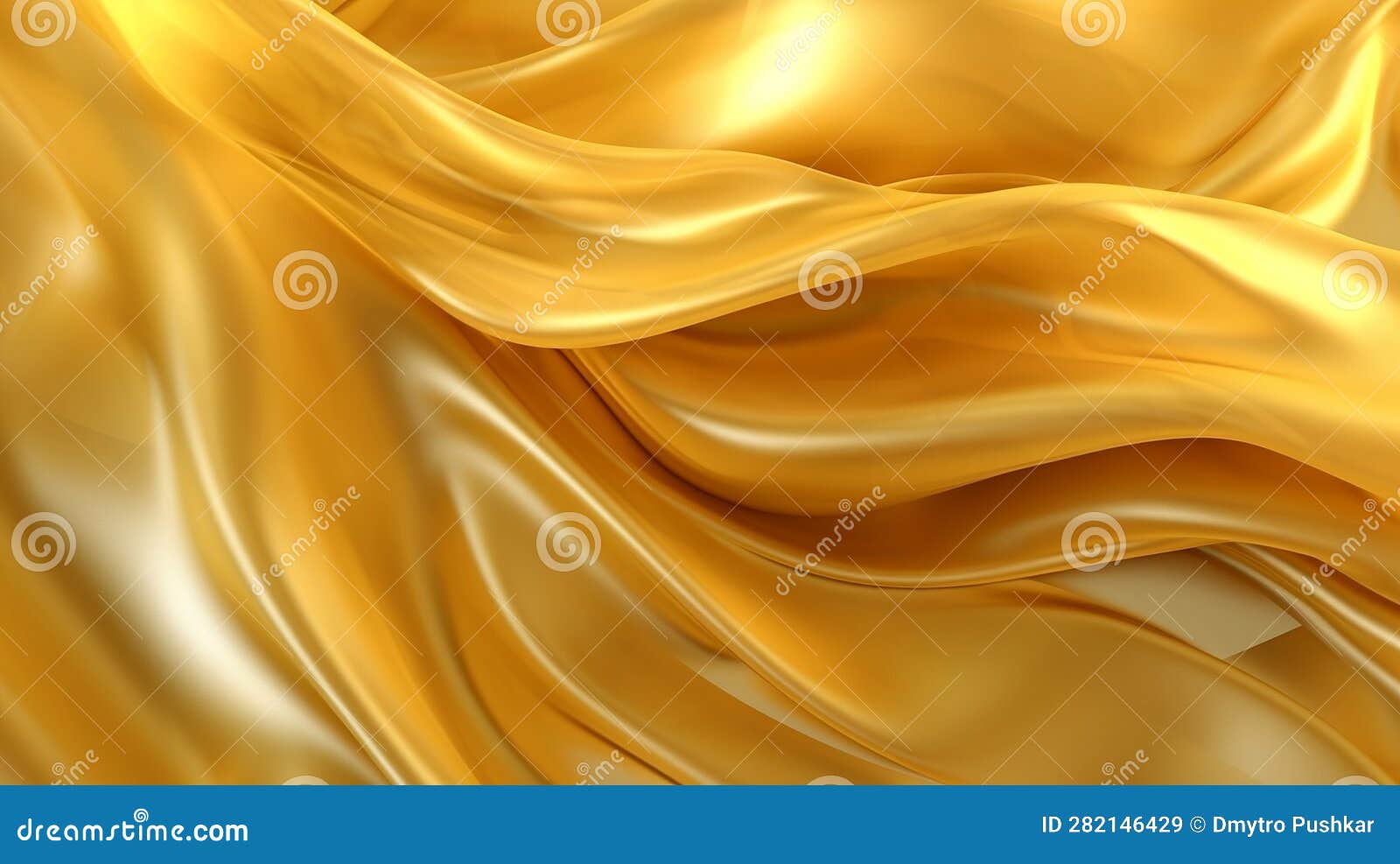 Golden Transparent Fabric Abstract Background. Ai Generative Stock ...
