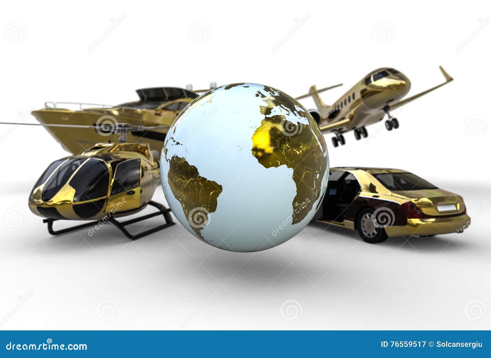 Golden transportation stock illustration. Illustration of business ...