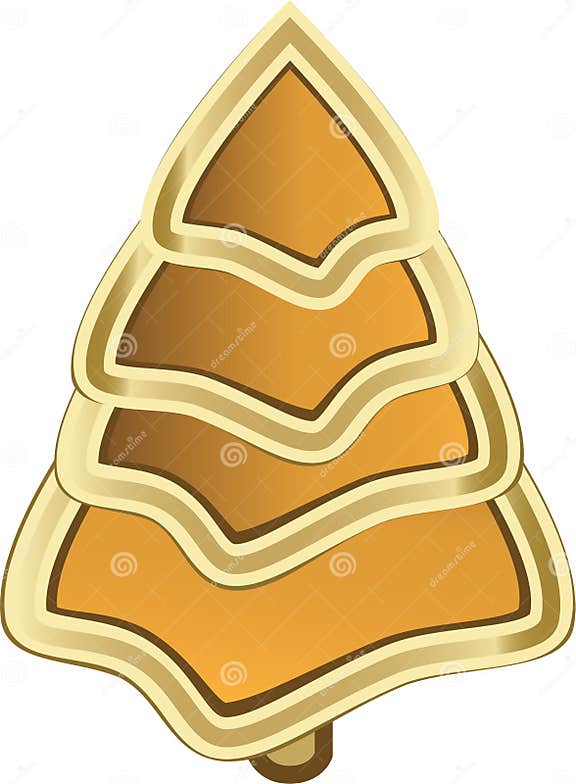 Golden tree stock illustration. Illustration of symbol - 84254581