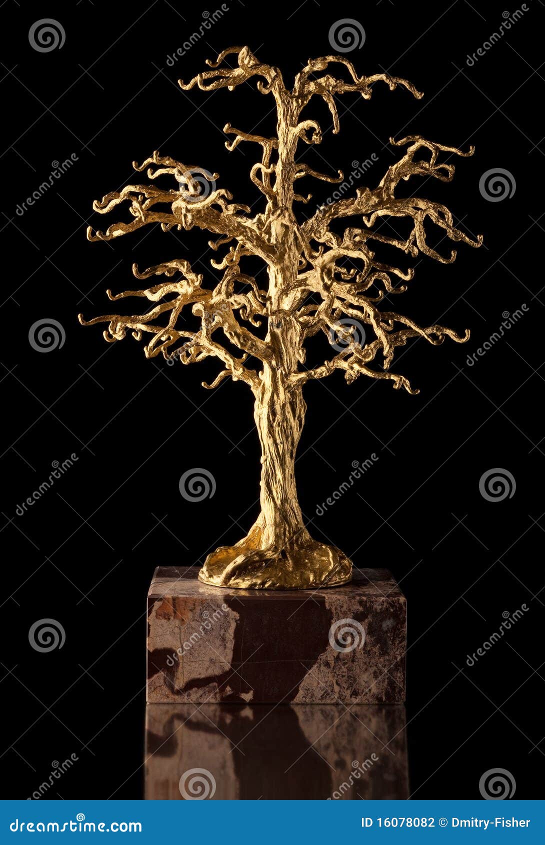 Golden Tree Sculpture. Picture Image: 16078082