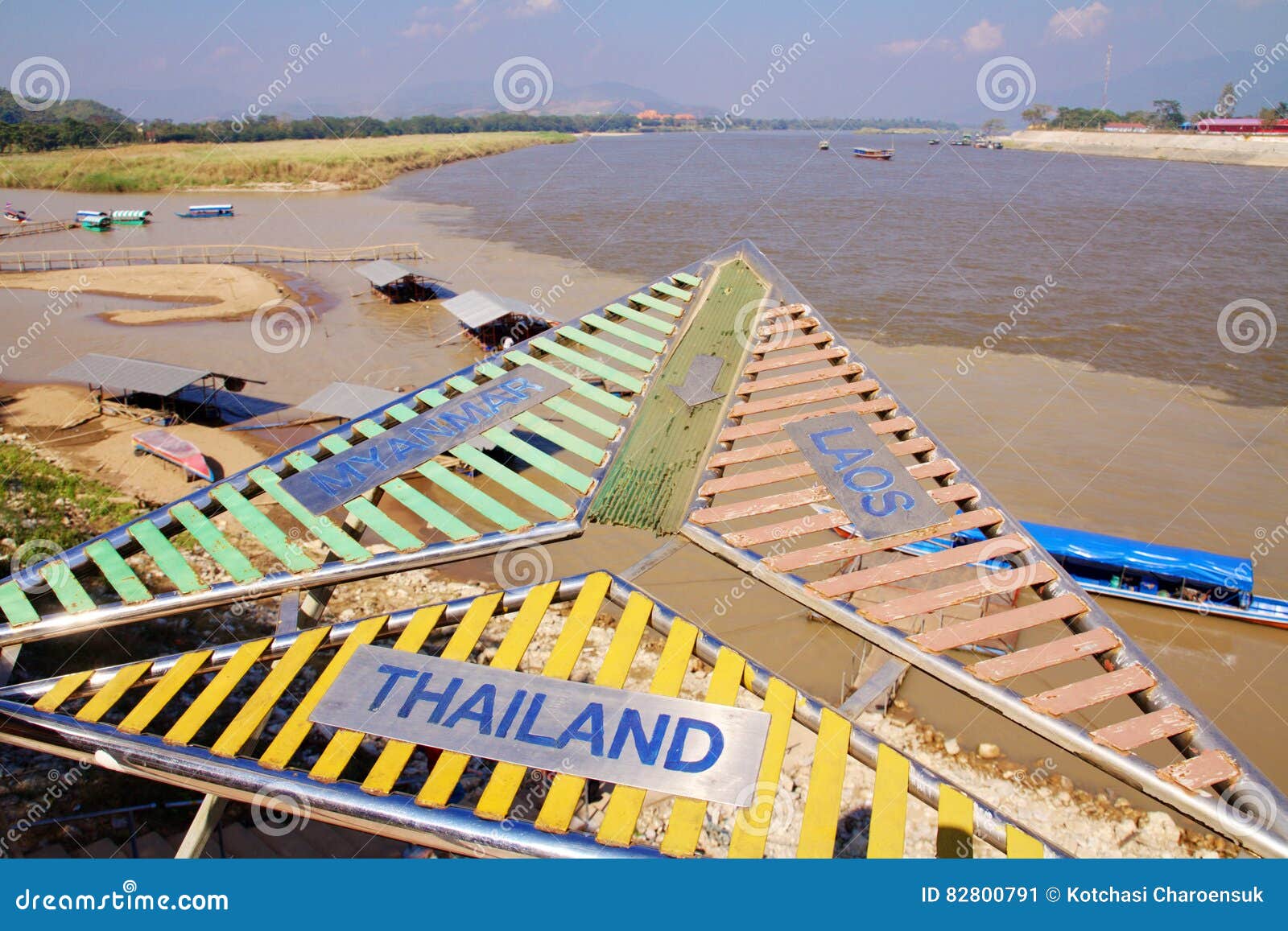 Golden Triangle stock image. Image of area, laos, river - 82800791