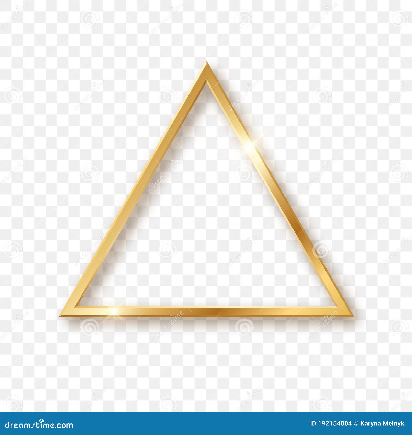 Golden Triangle stock vector. Illustration of graphic - 192154004