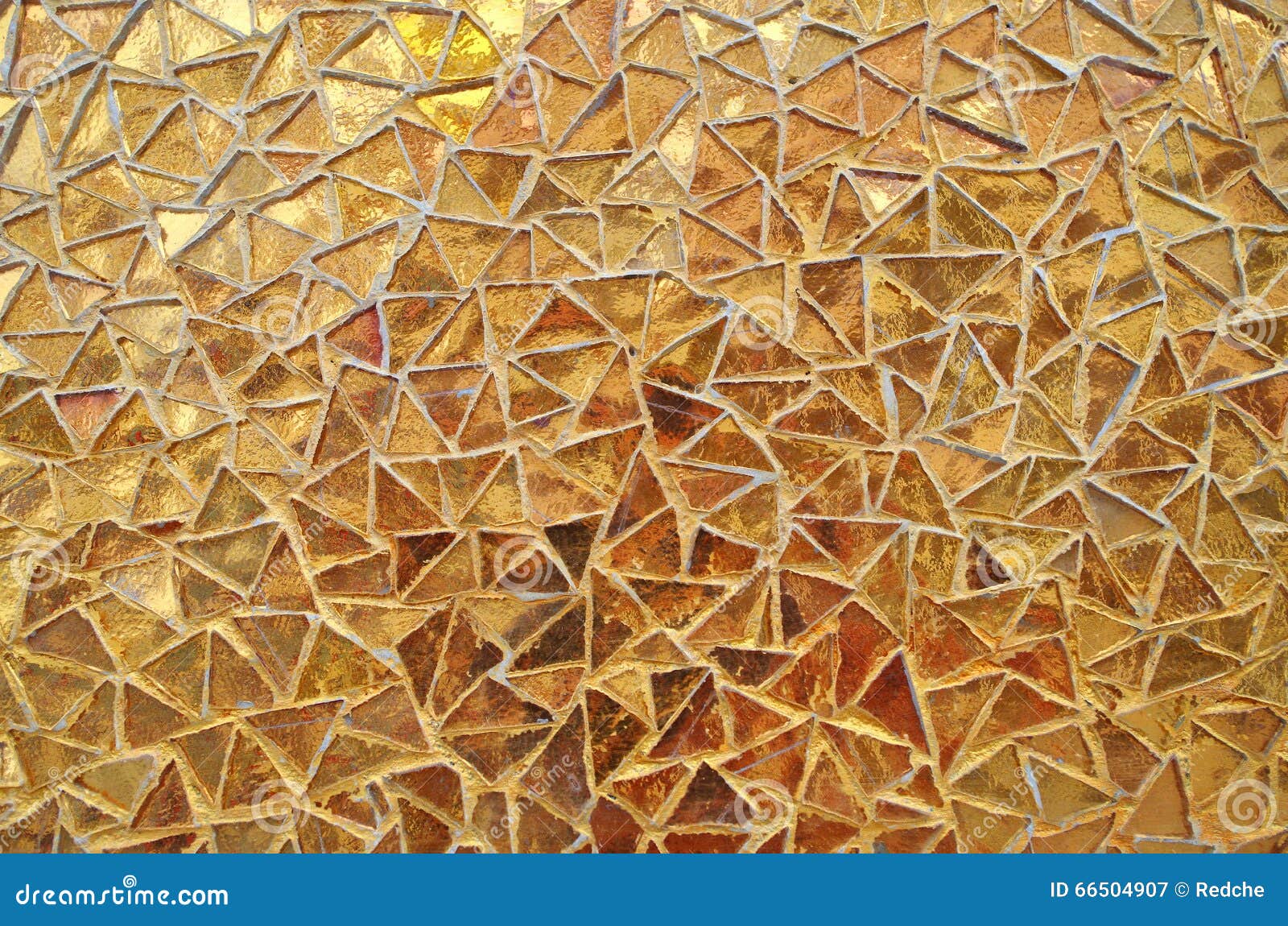 Golden triangle mosaic stock image. Image of texture - 66504907