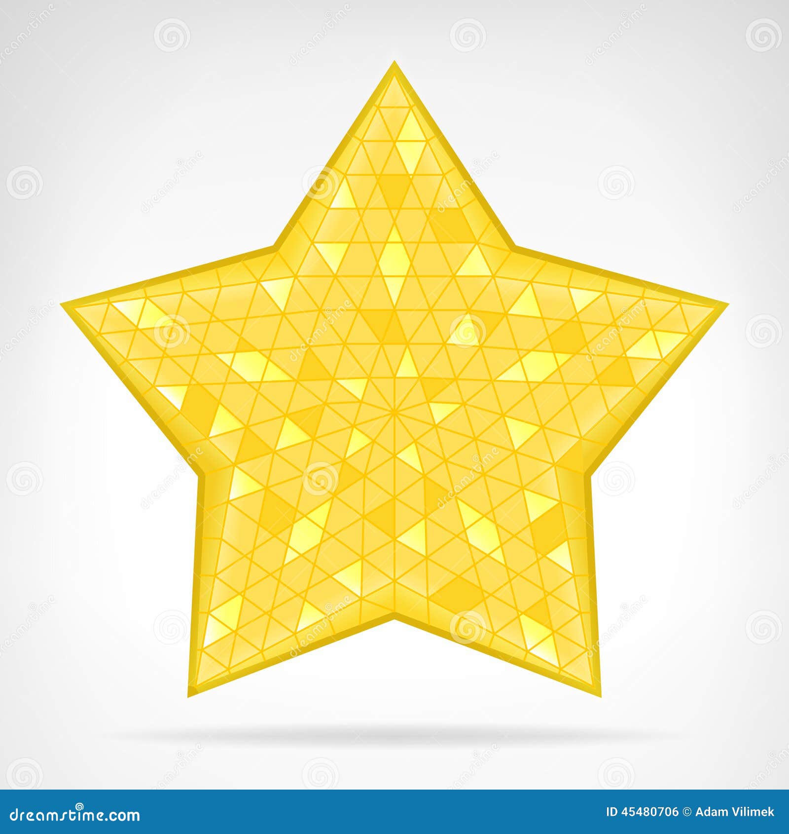 3d Golden Triangular Pyramid Yellow With Shadow Logo Vector ...