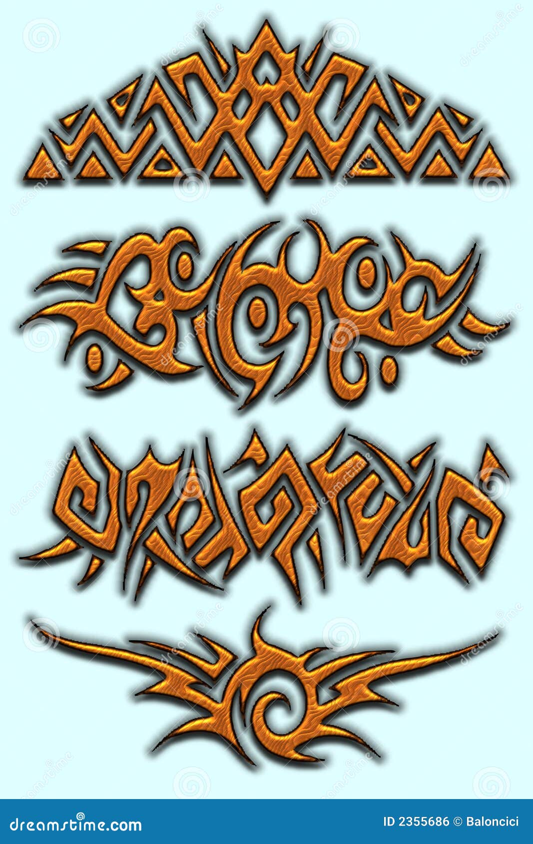 Golden Tribal Picture. Image: 2355686