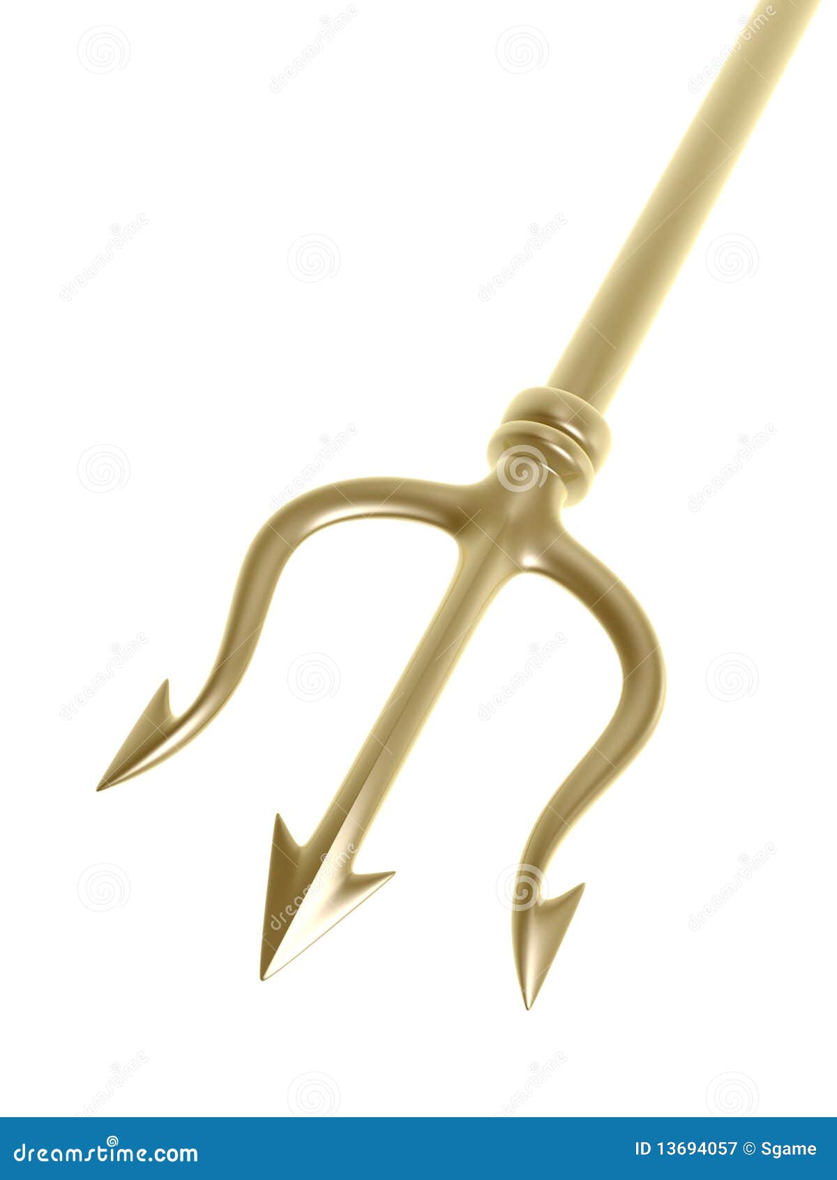 Gold Trident Weapon