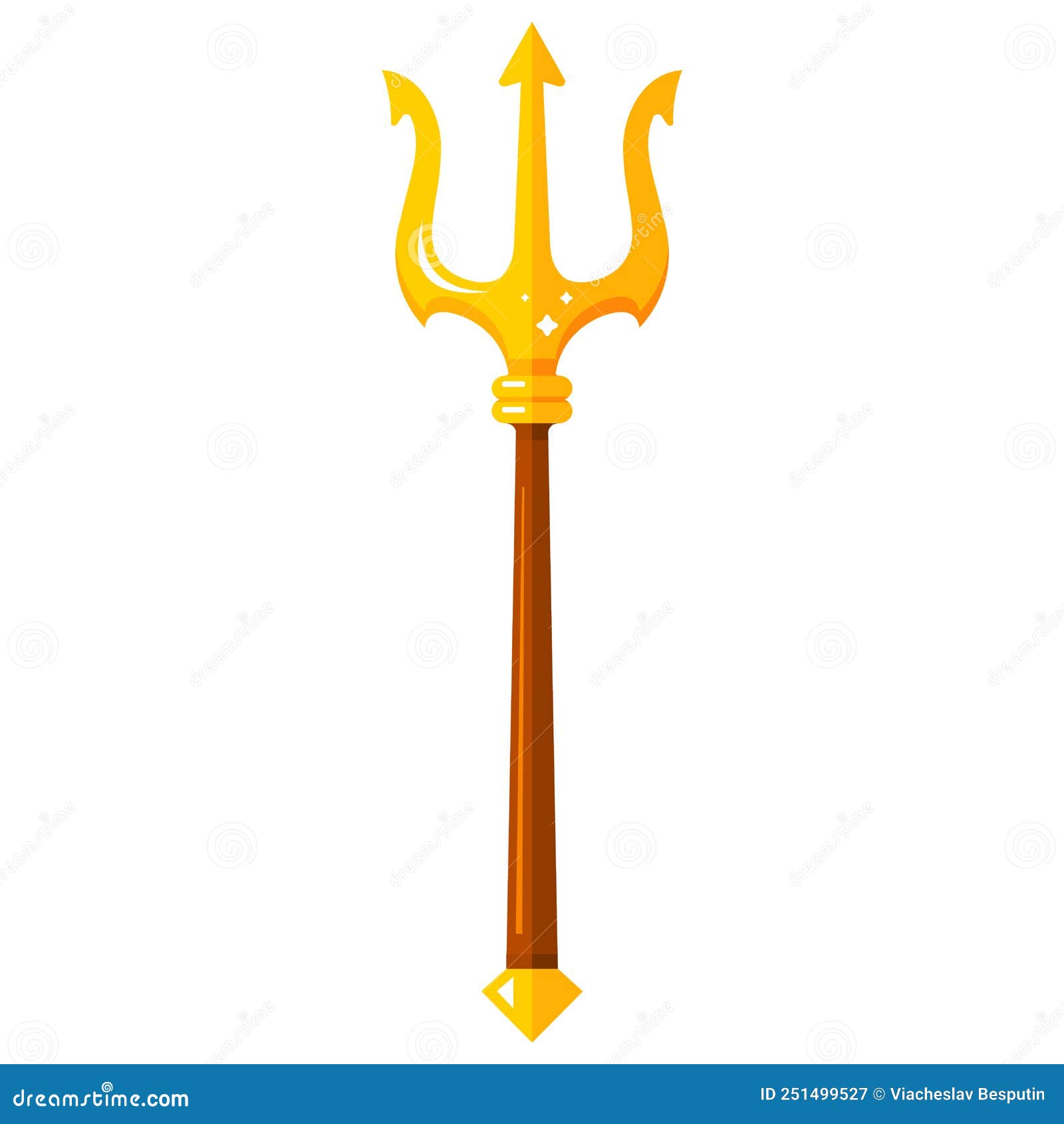 Golden Trident Weapon of Poseidon. Aquaman Staff Stock Vector ... Golden Trident Weapon of Poseidon. Aquaman Staff Stock Vector ...