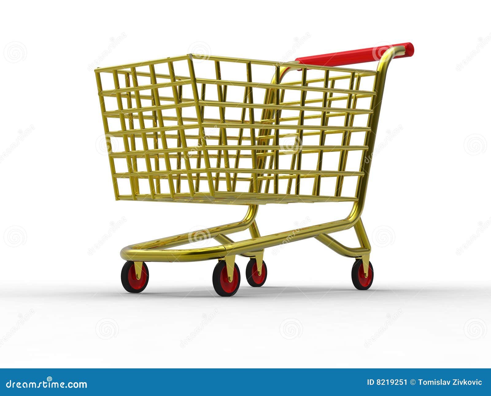 Golden trolley stock illustration. Illustration of trolley - 8219251