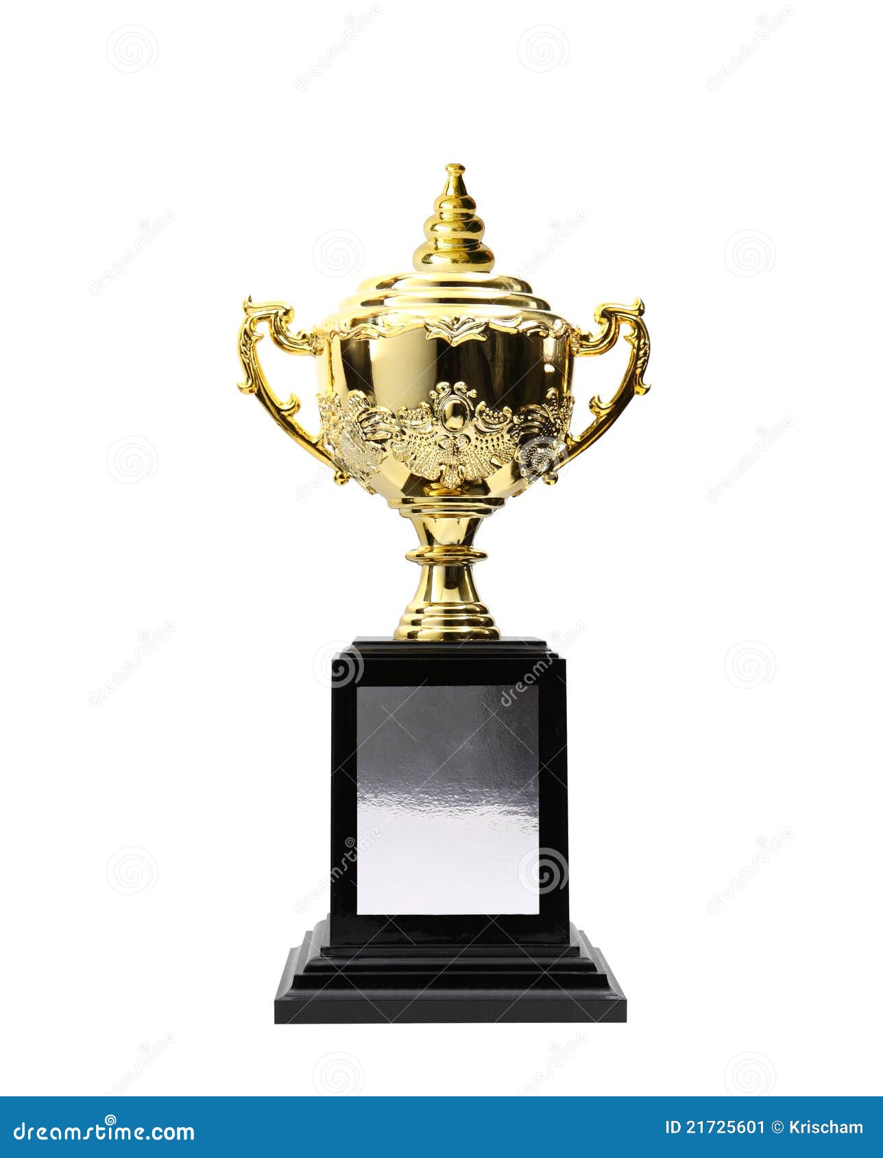 Golden trophies awards stock image. Image of gold, blank - 21725601