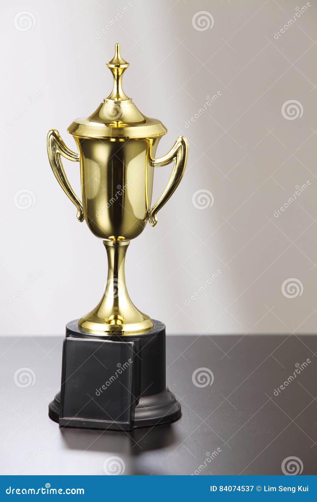 Golden trophy stock image. Image of metallic, concepts - 84074537