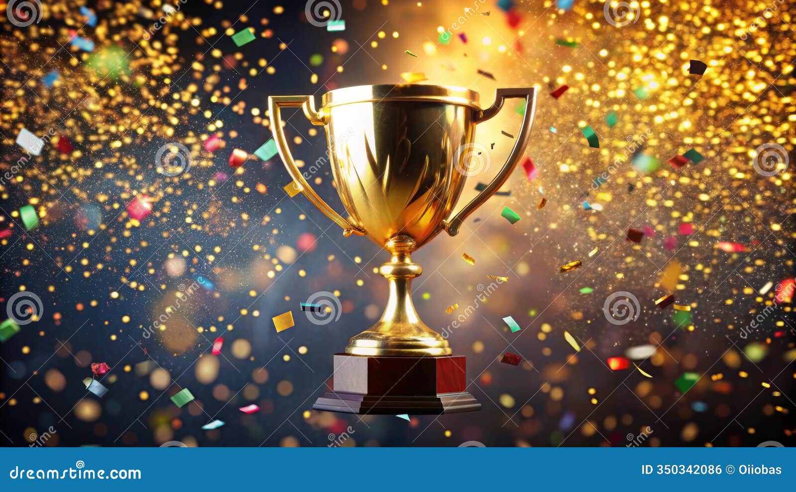 Trophy Celebration Signifying Winning And Achievement Royalty-Free ...