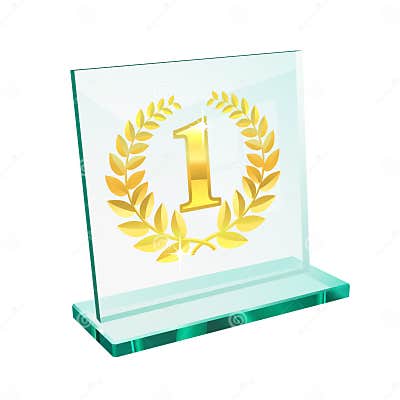 Golden trophy for first stock vector. Illustration of competitive ...