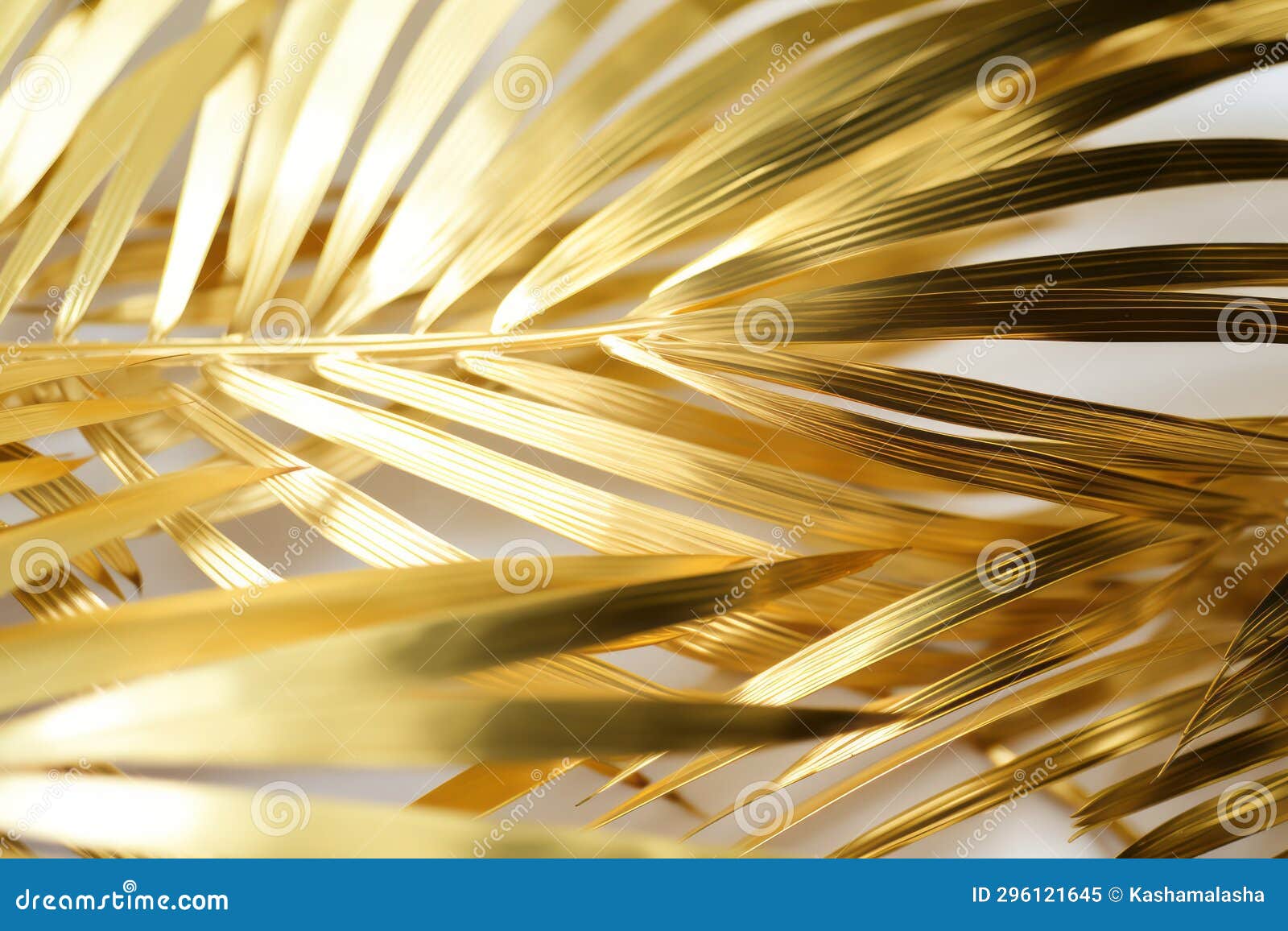 Golden Tropical Palm Leaves, Modern Boho Chic Background Stock ...