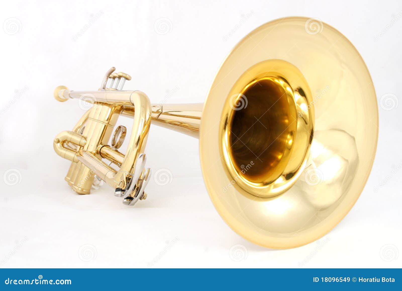 Golden trumpet stock image. Image of play, jazz, classical - 18096549