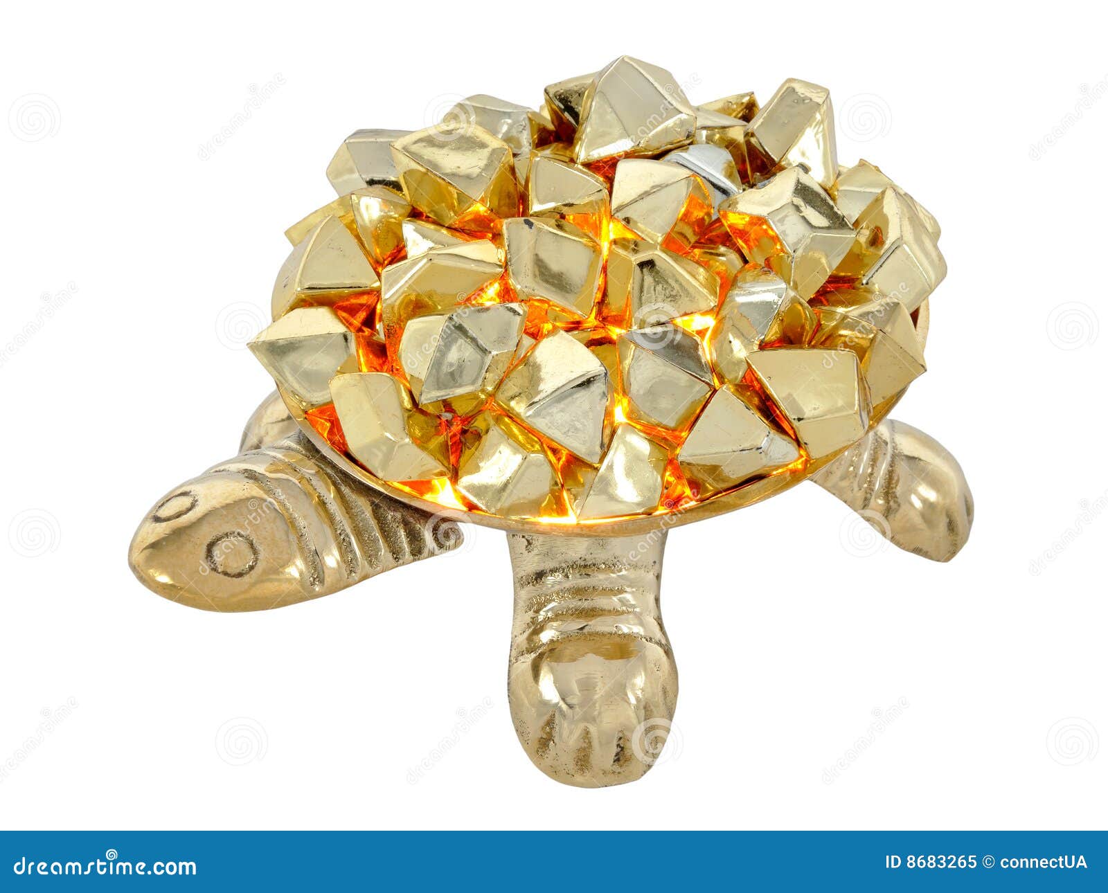 Golden turtle stock image. Image of beautiful, illuminated - 8683265