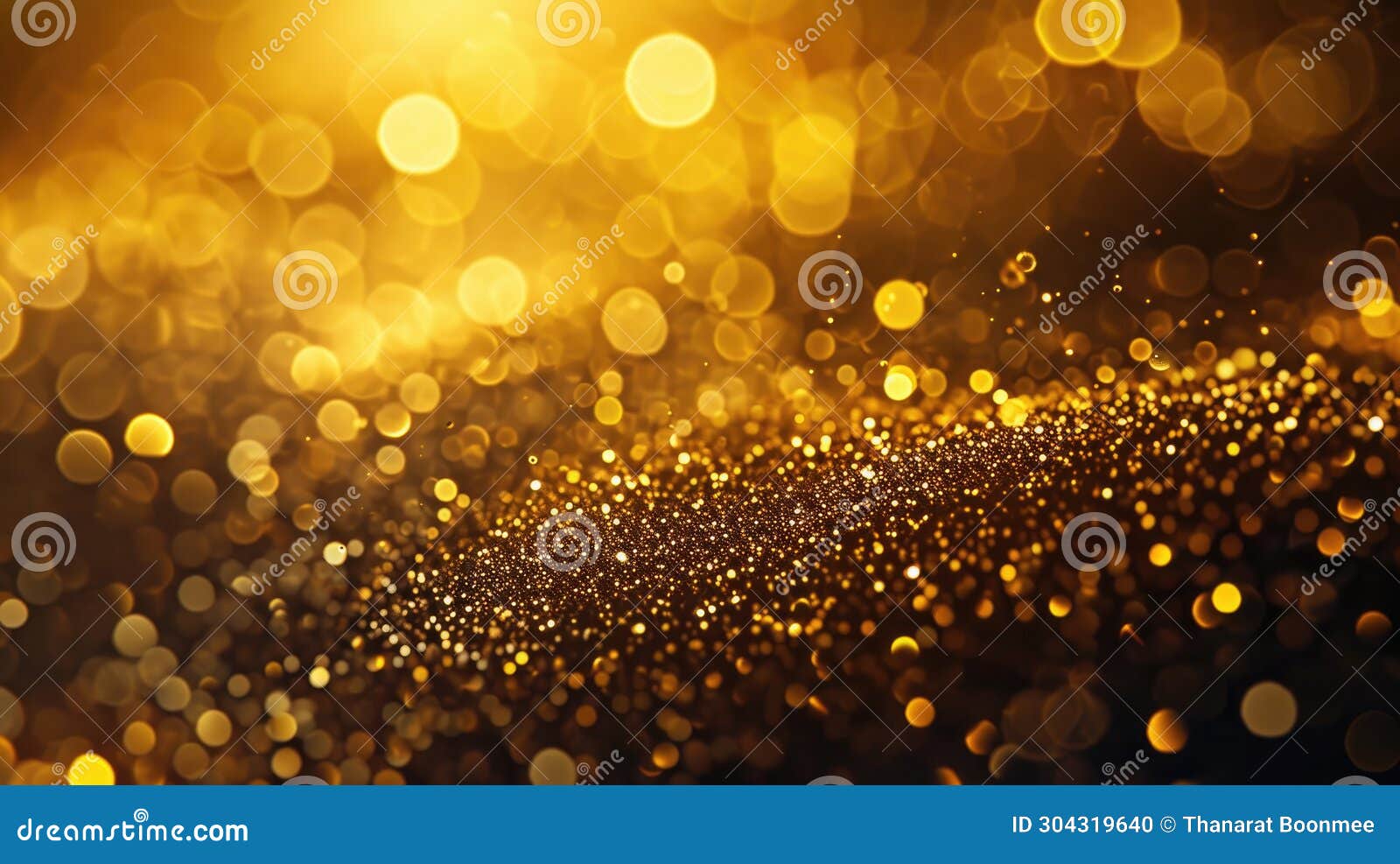 Golden Twinkle Abstract Backdrop, AI Generated Stock Illustration ...