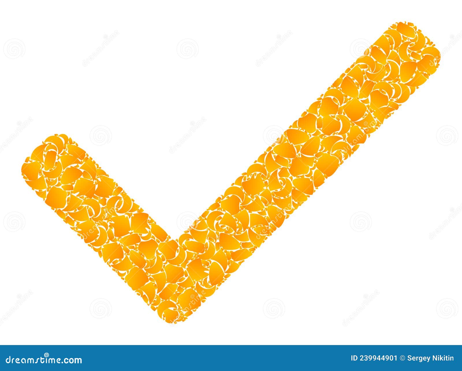 Golden Vector Accept Tick Mosaic Icon Stock Vector - Illustration of ...