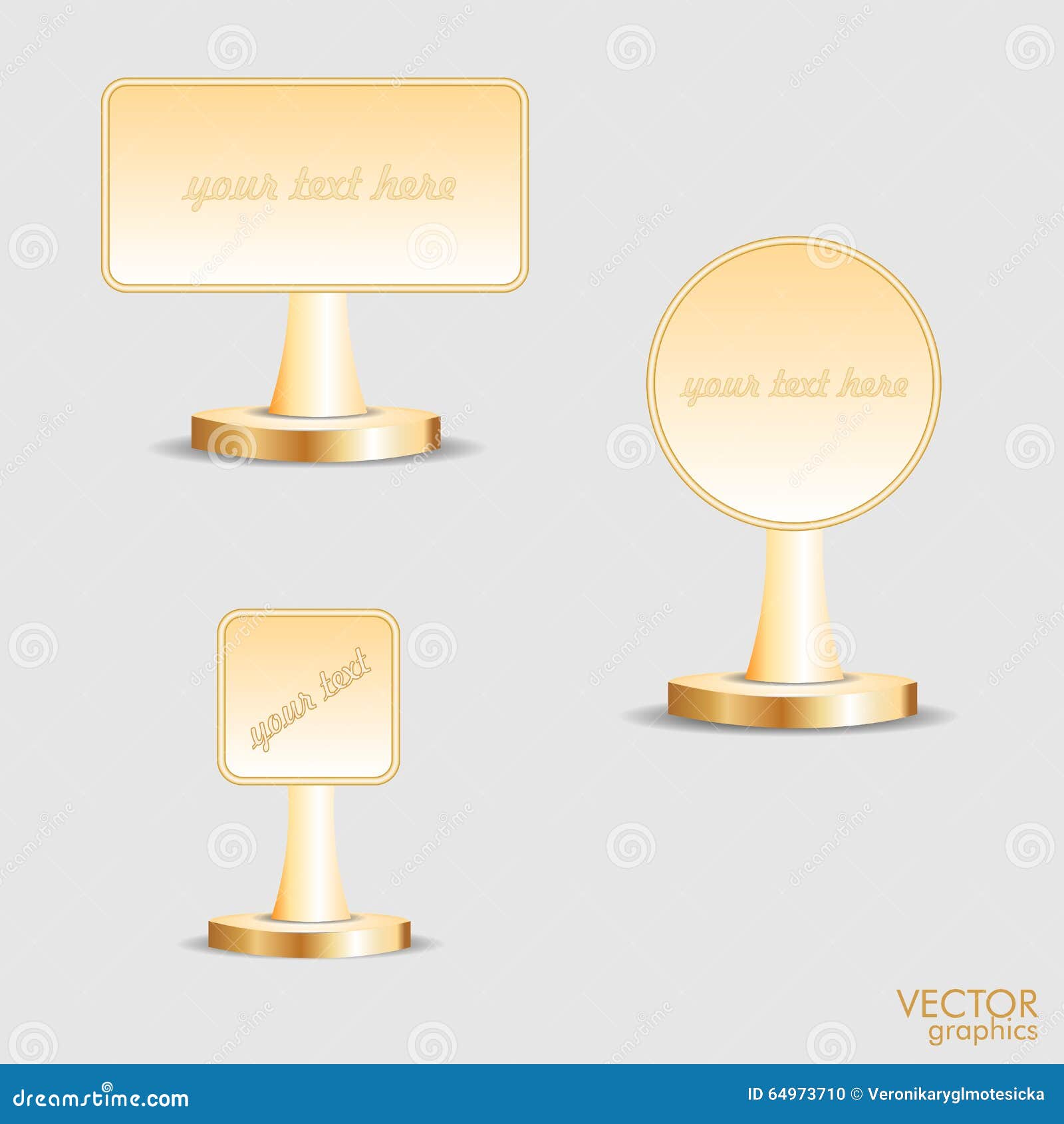 Golden vector awards stock vector. Illustration of winner - 64973710
