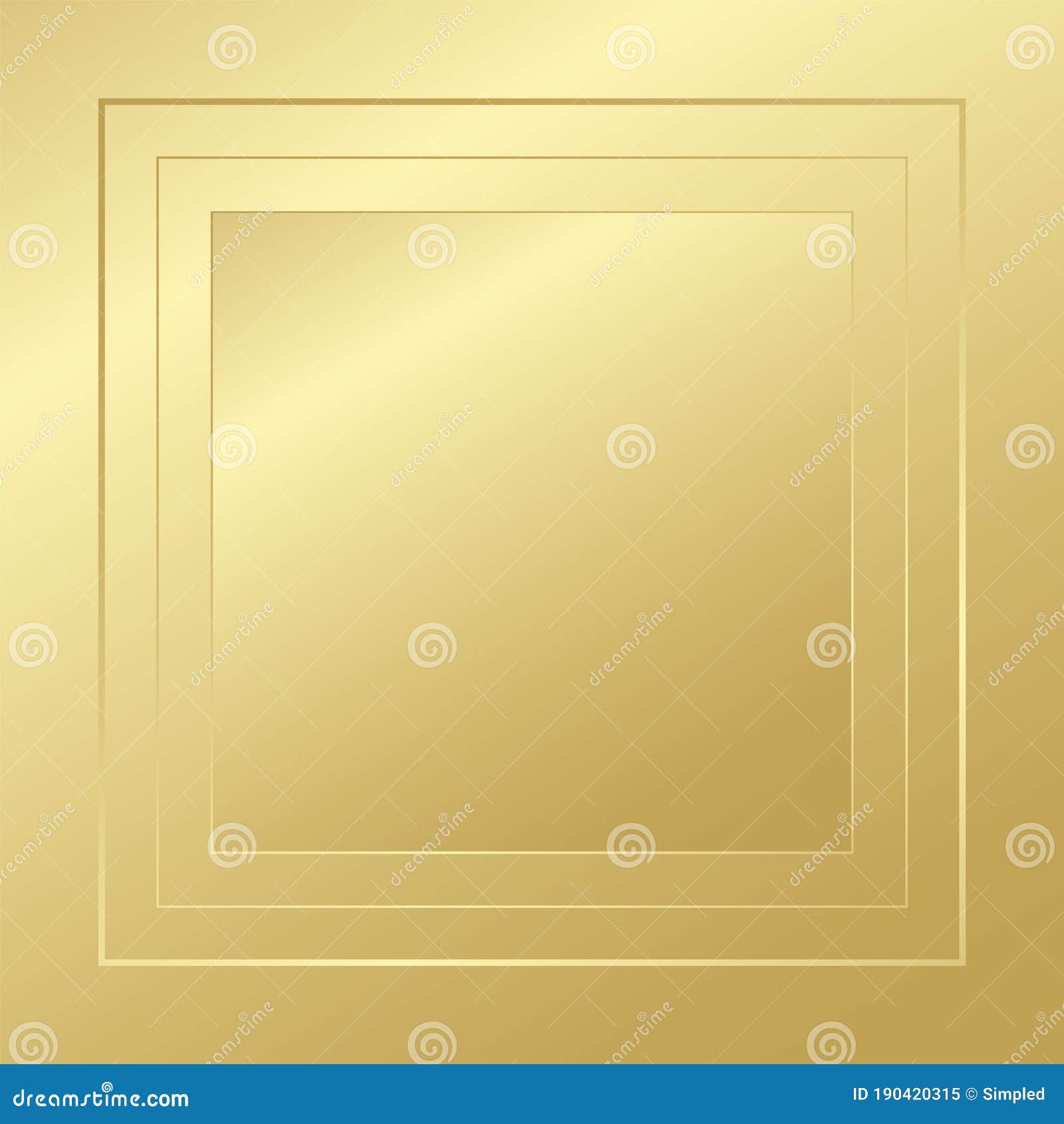 Golden Vector Frame Pattern. Gold Background Stock Vector ...