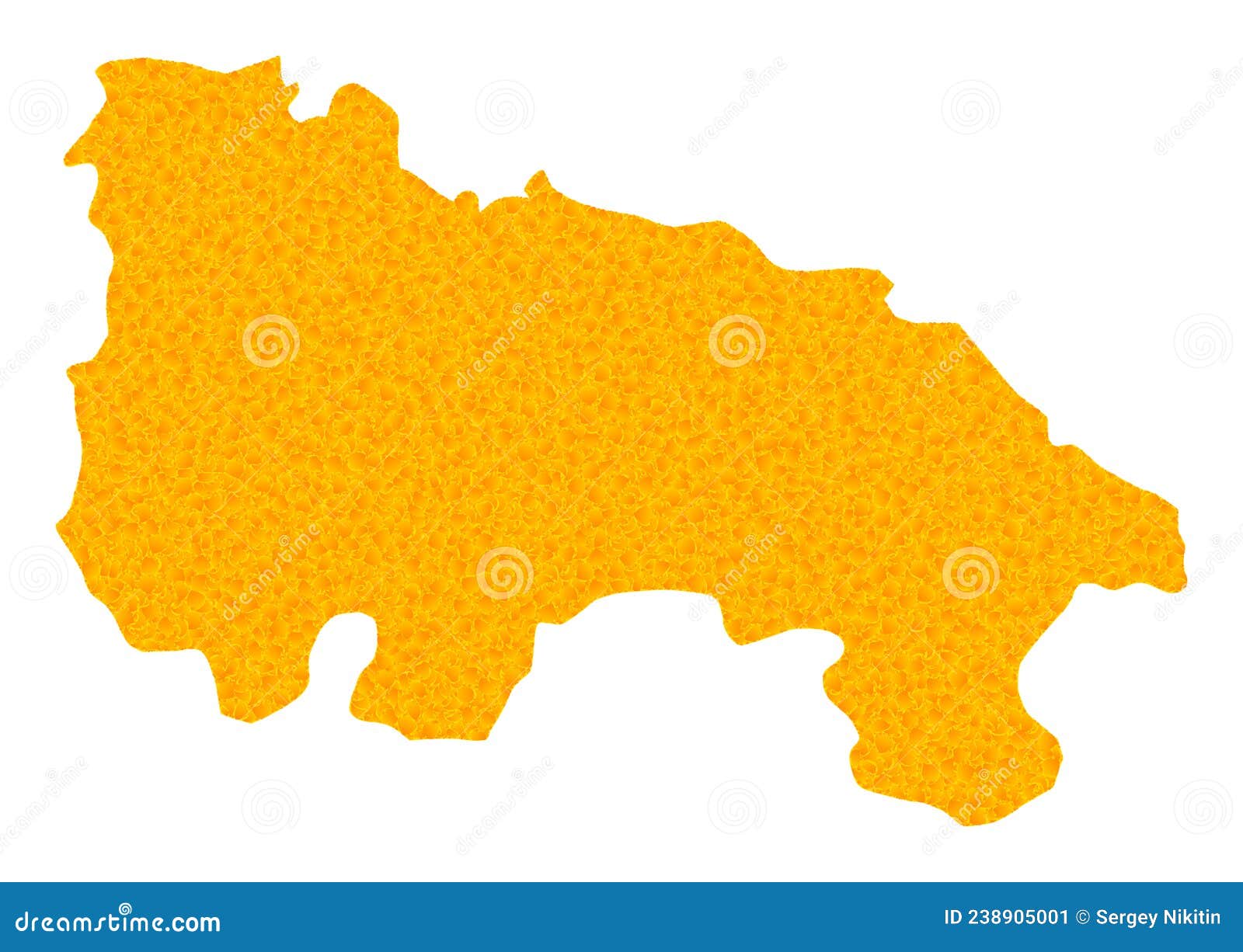 Golden Vector Map of La Rioja Spanish Province Stock Vector ...